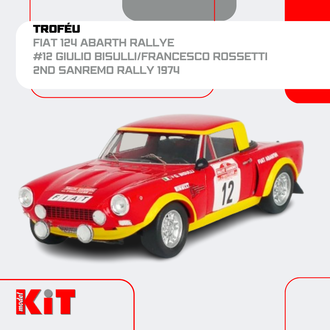 - Fiat 124 Abarth Rallye #12 Giulio Bisulli/Francesco Rossetti 2nd Sanremo Rally 1974