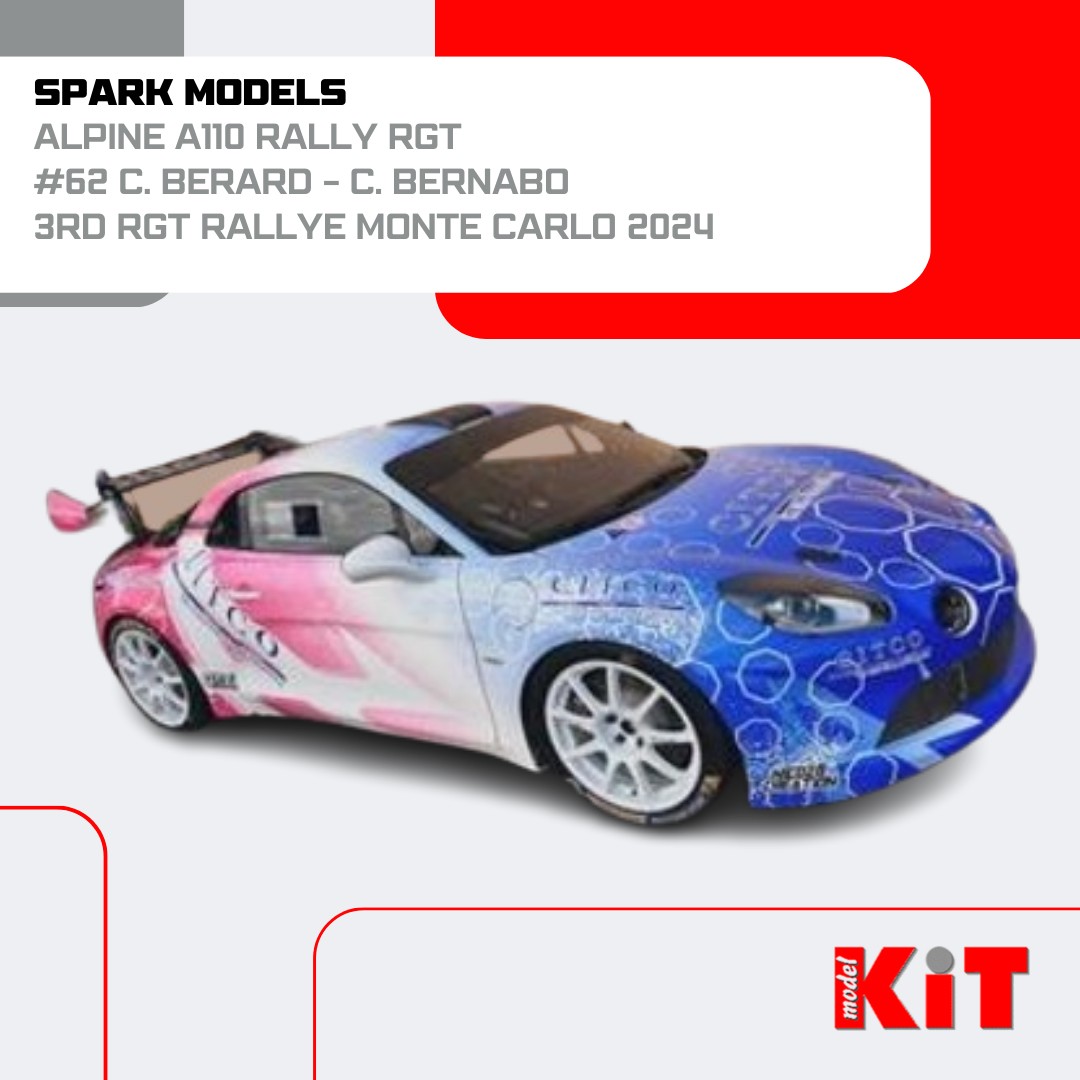 - ALPINE A110 Rally RGT #62 C.Berard-C.Bernabo 3rd RGT Rallye Monte ...