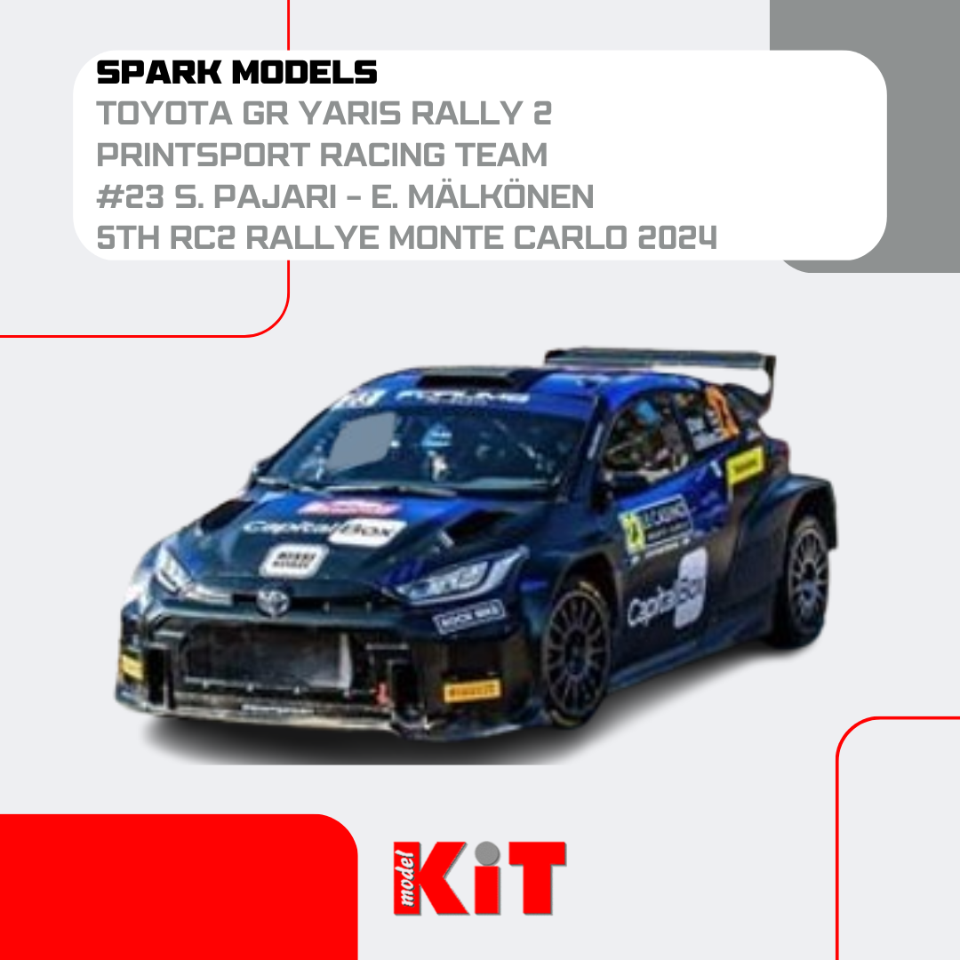 - TOYOTA GR Yaris Rally 2 Printsport Racing Team #23 S.Pajari-E ...