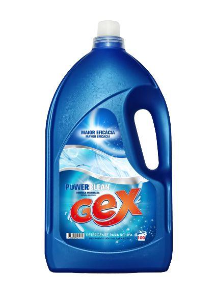 Detergente Roupa GEX Power Clean 100 doses 4L